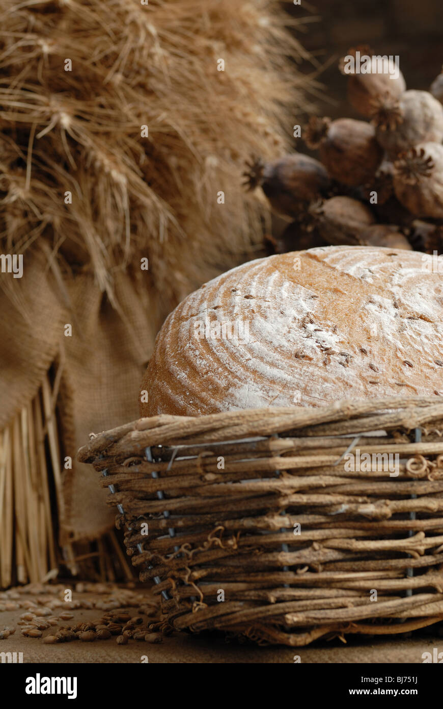 Bread and corn Stock Photo - Alamy