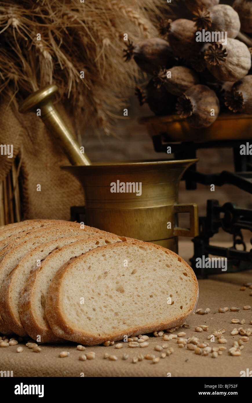Bread and corn Stock Photo - Alamy