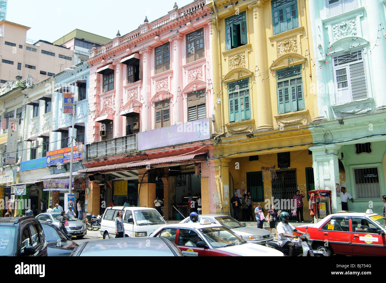 Malaysia heritage landmark architecture chinatown shop houses ...