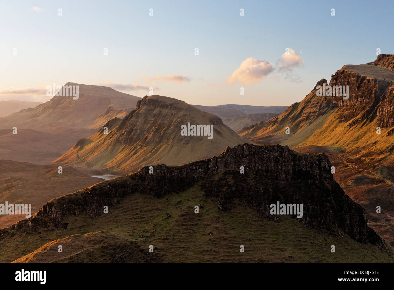 The Trotternish Escarpment, Isle of Skye, Scotland, UK. Viewed from ...