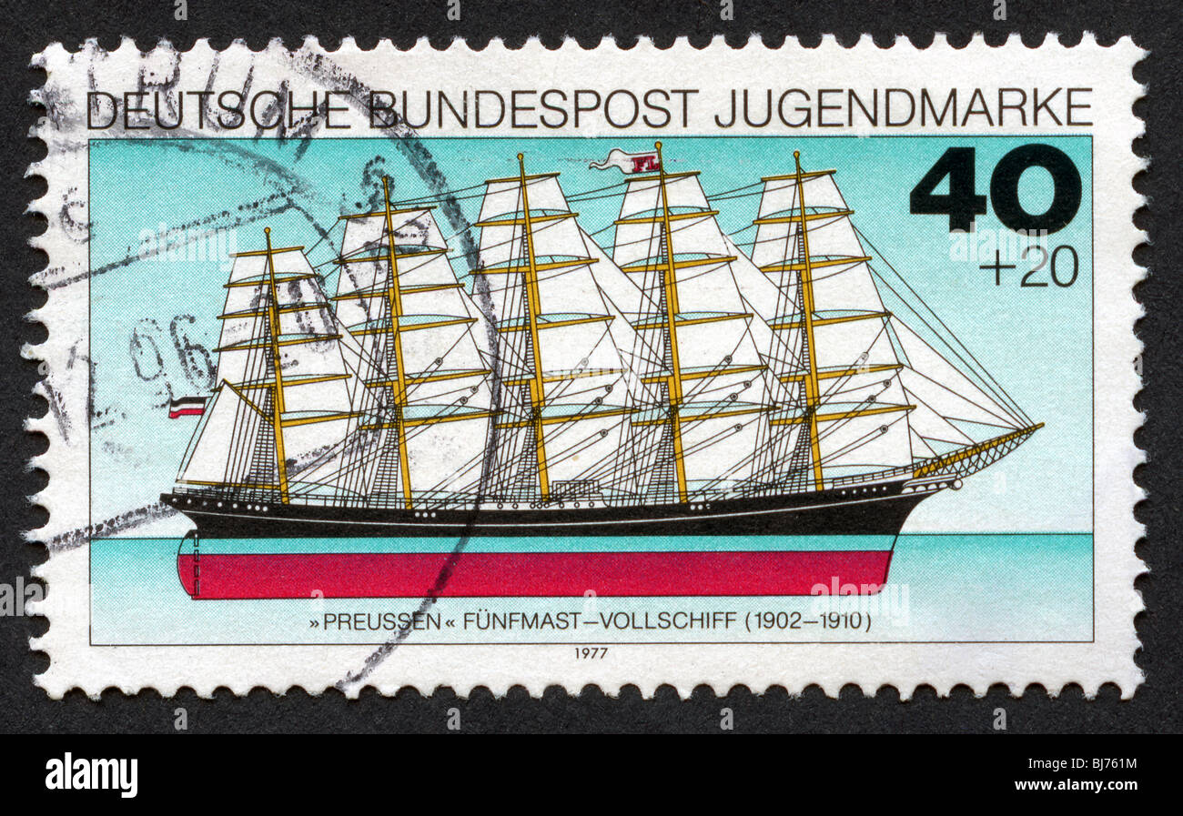Germany postage stamp Stock Photo - Alamy