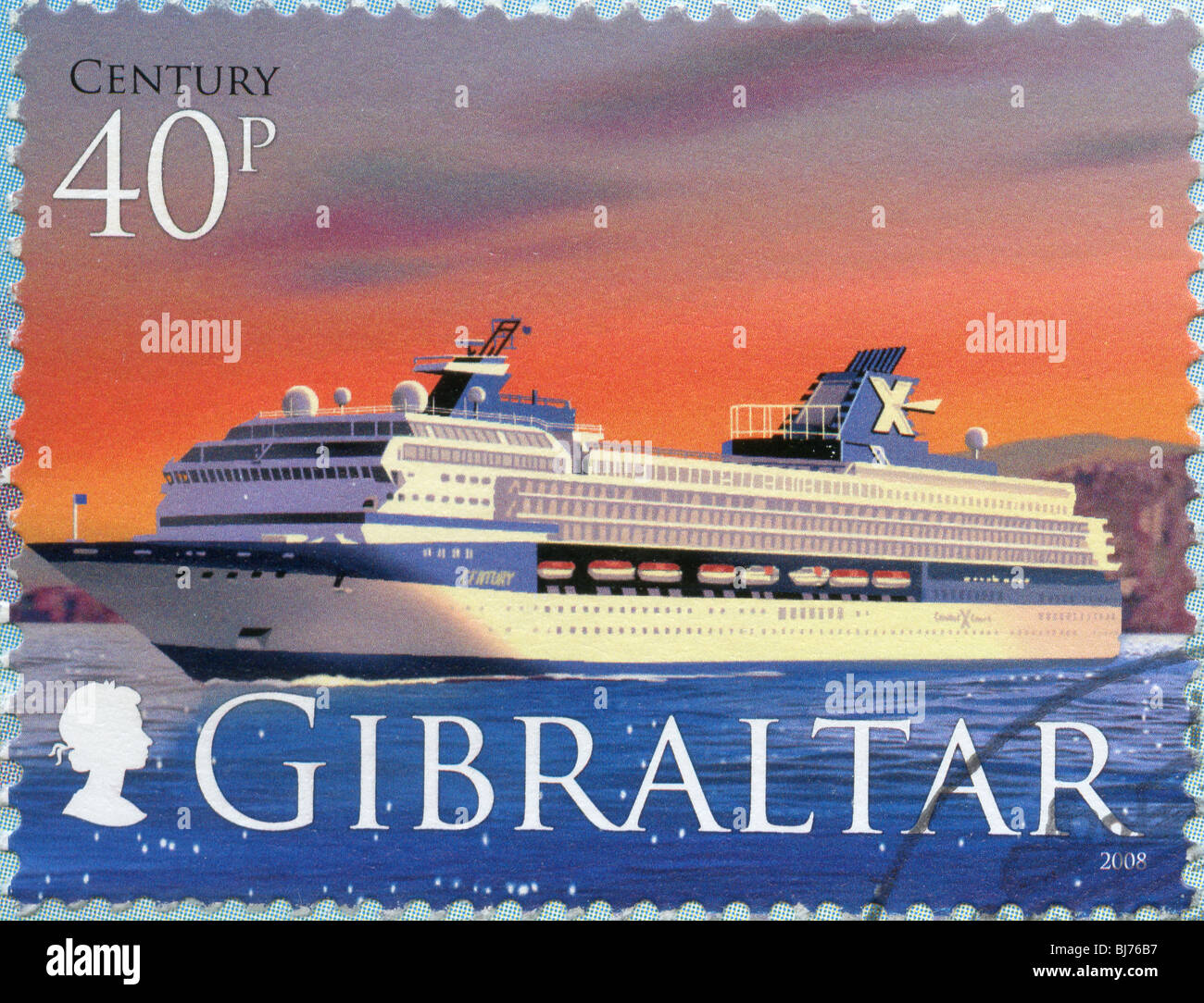 Gibraltar postage stamp Stock Photo - Alamy