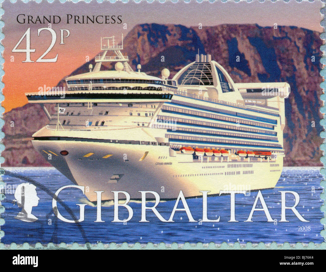 Gibraltar postage stamp Stock Photo - Alamy