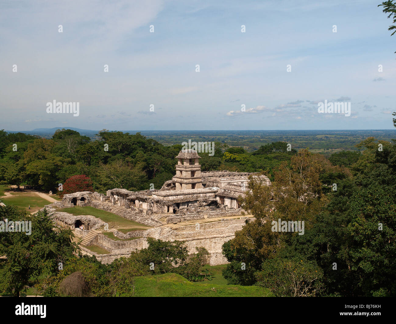 Type the ancient city of Palenque, Palace and Observatory Stock Photo ...