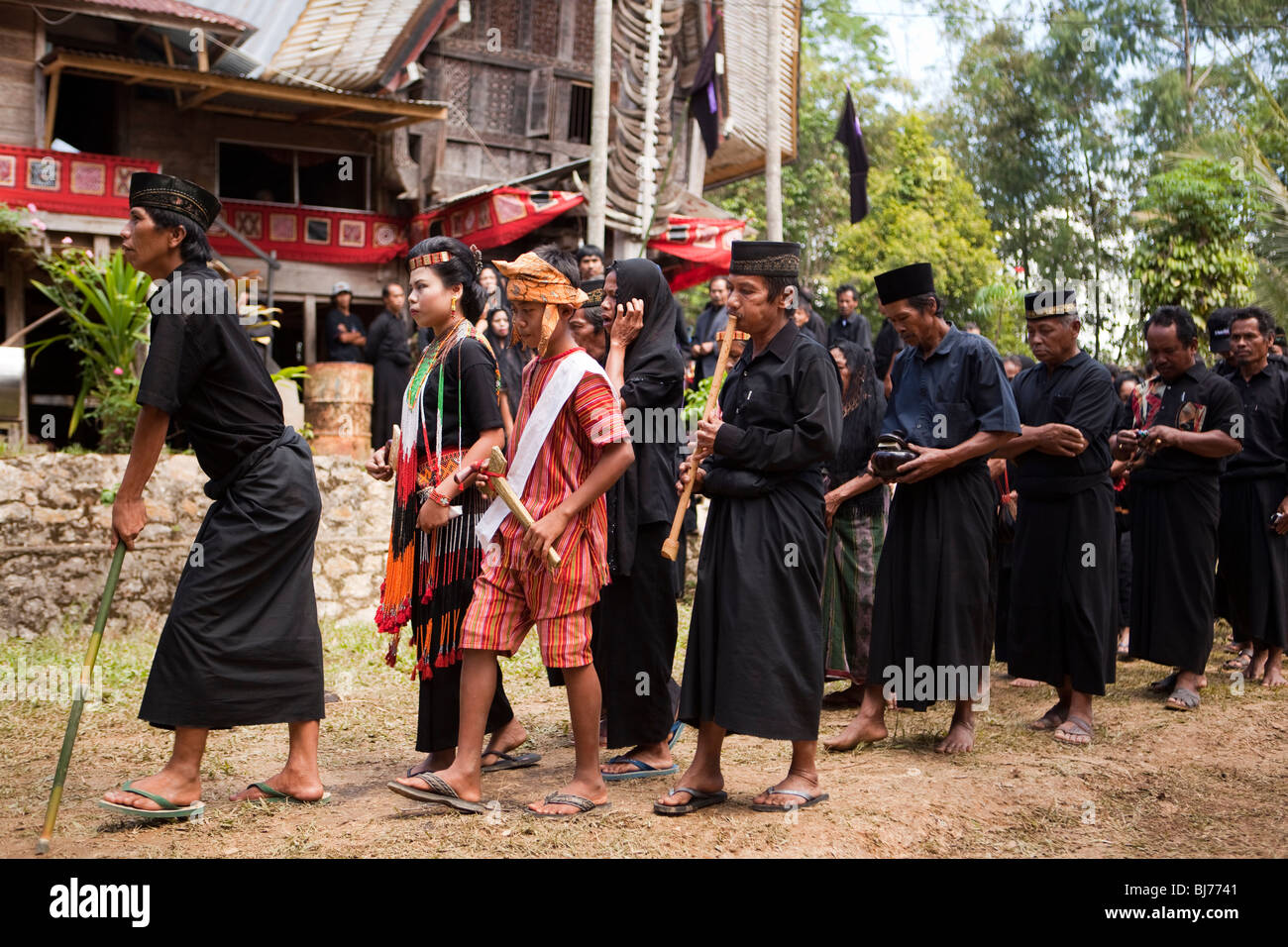 Indonesia, Sulawesi, Tana Toraja, Bebo, Torajan funeral traditionally ...