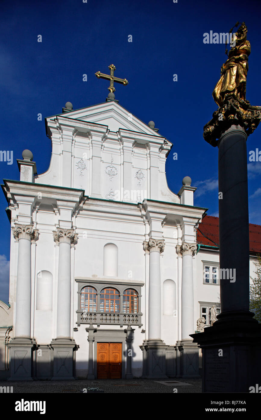Ptuj,old town,SS Peter and Paul Church,Plague Monument,Minorite ...