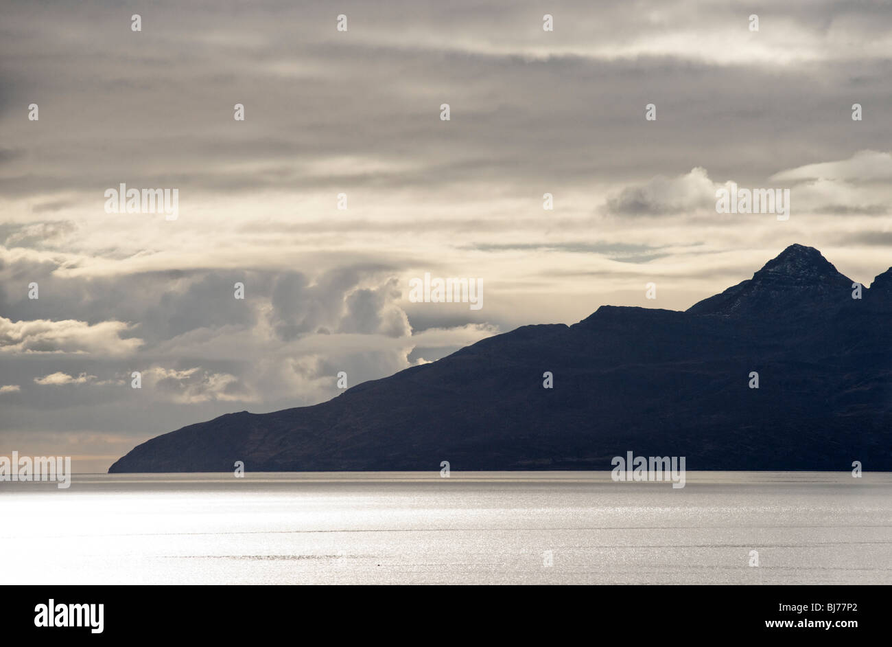 The Isle of Rum. Viewed from Skye, Scotland, UK Stock Photo - Alamy