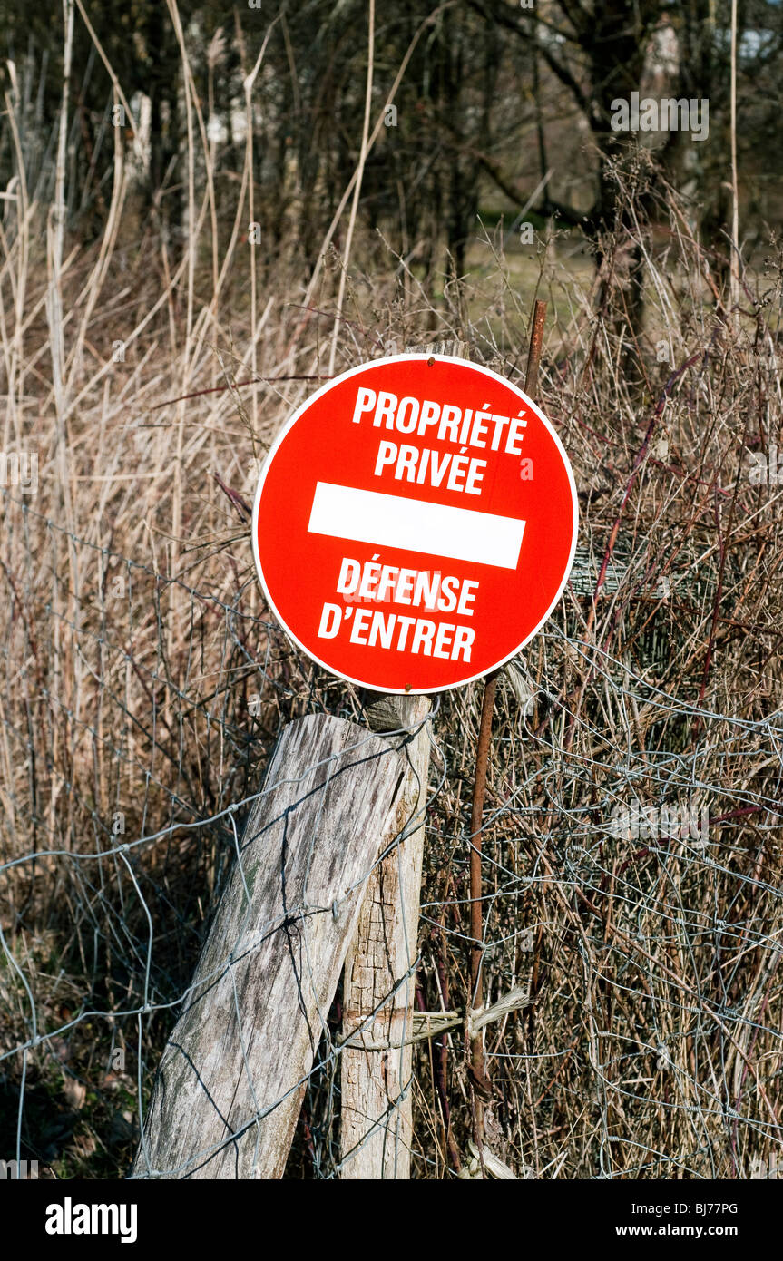 French no entry sign hi-res stock photography and images - Alamy