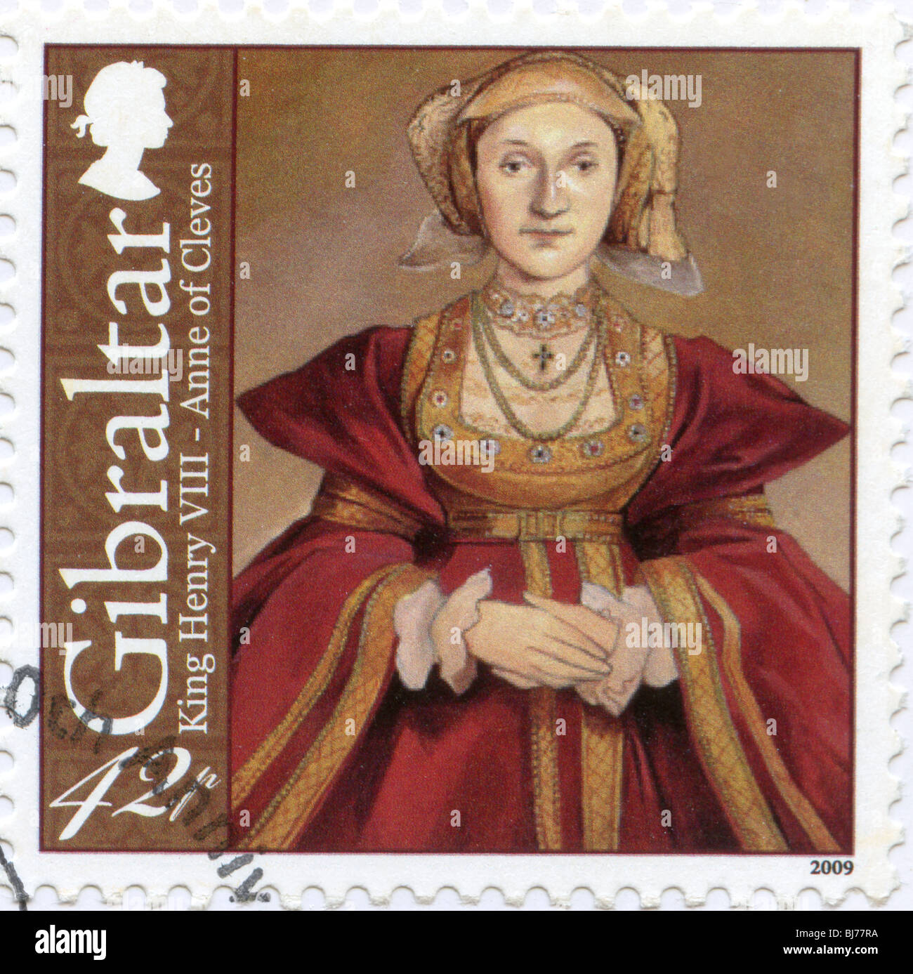 Gibraltar postage stamp Stock Photo - Alamy