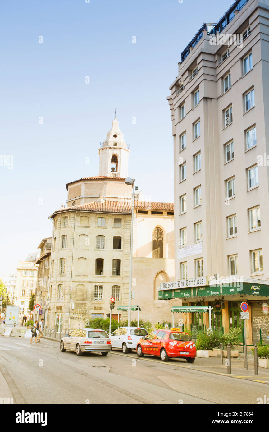 A Street in Marseille, France. Summer street scene in the city of ...