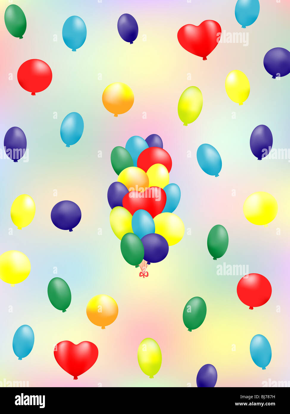 balloon background. vector Stock Photo - Alamy