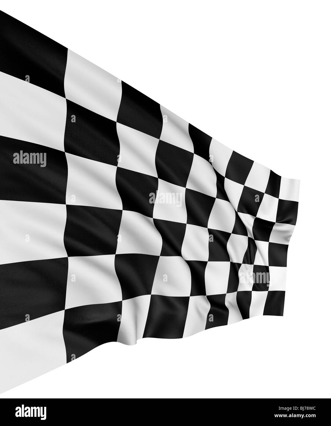 3d render checkered flag Black and White Stock Photos & Images - Alamy