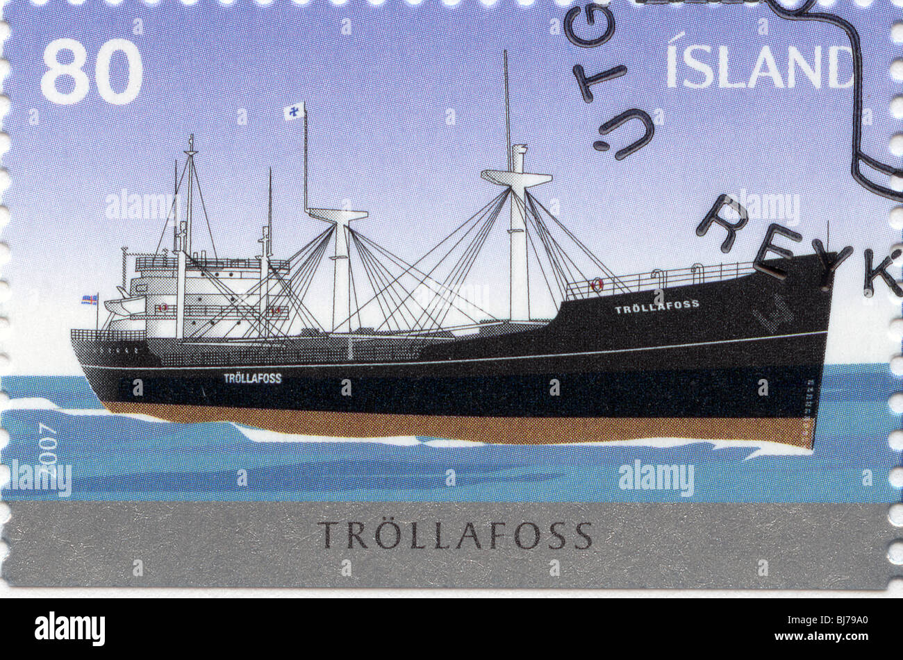 Iceland postage stamp Stock Photo - Alamy