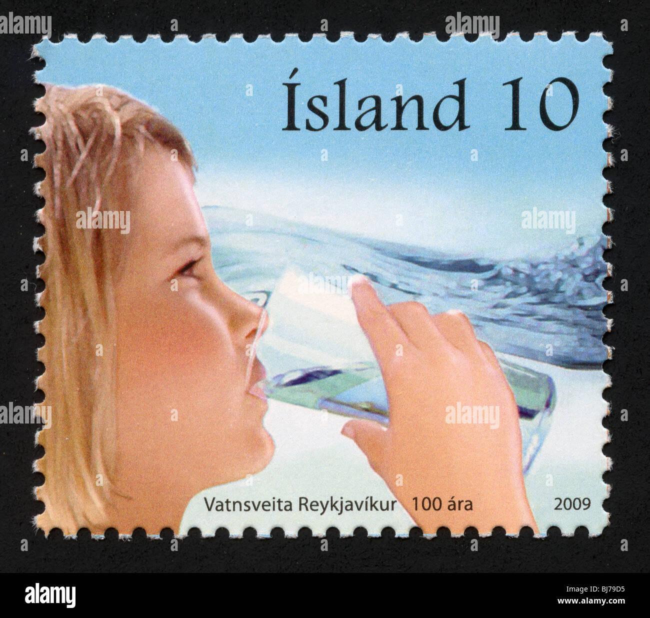 Iceland postage stamp Stock Photo - Alamy