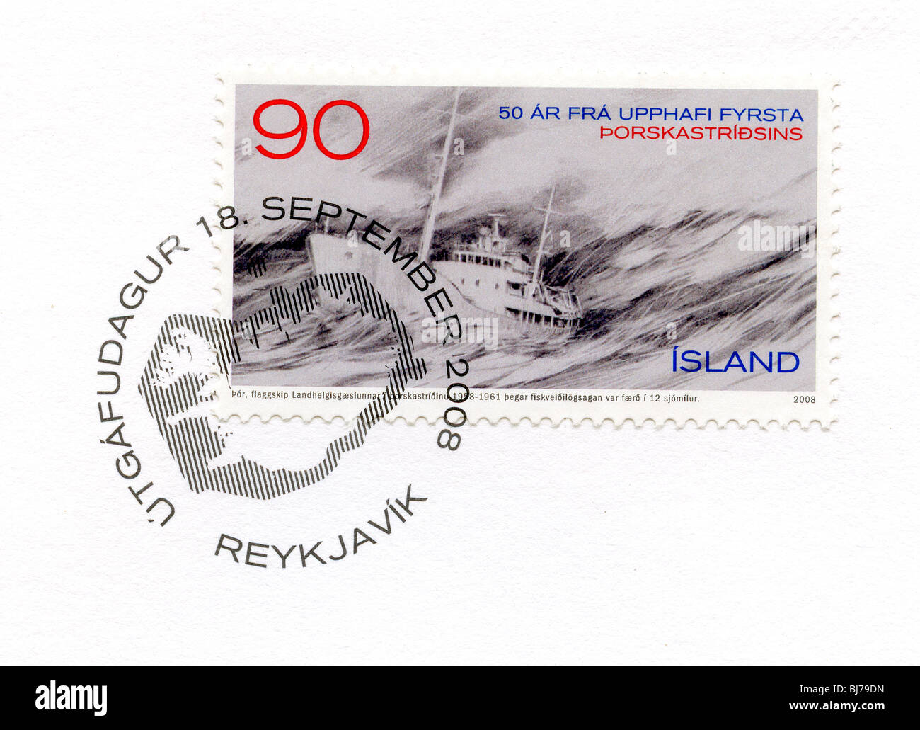 Iceland postage stamp Stock Photo - Alamy