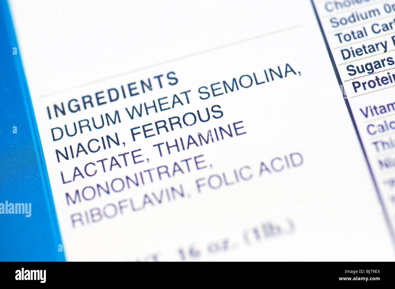 Ingredients list on food package hi-res stock photography and images ...