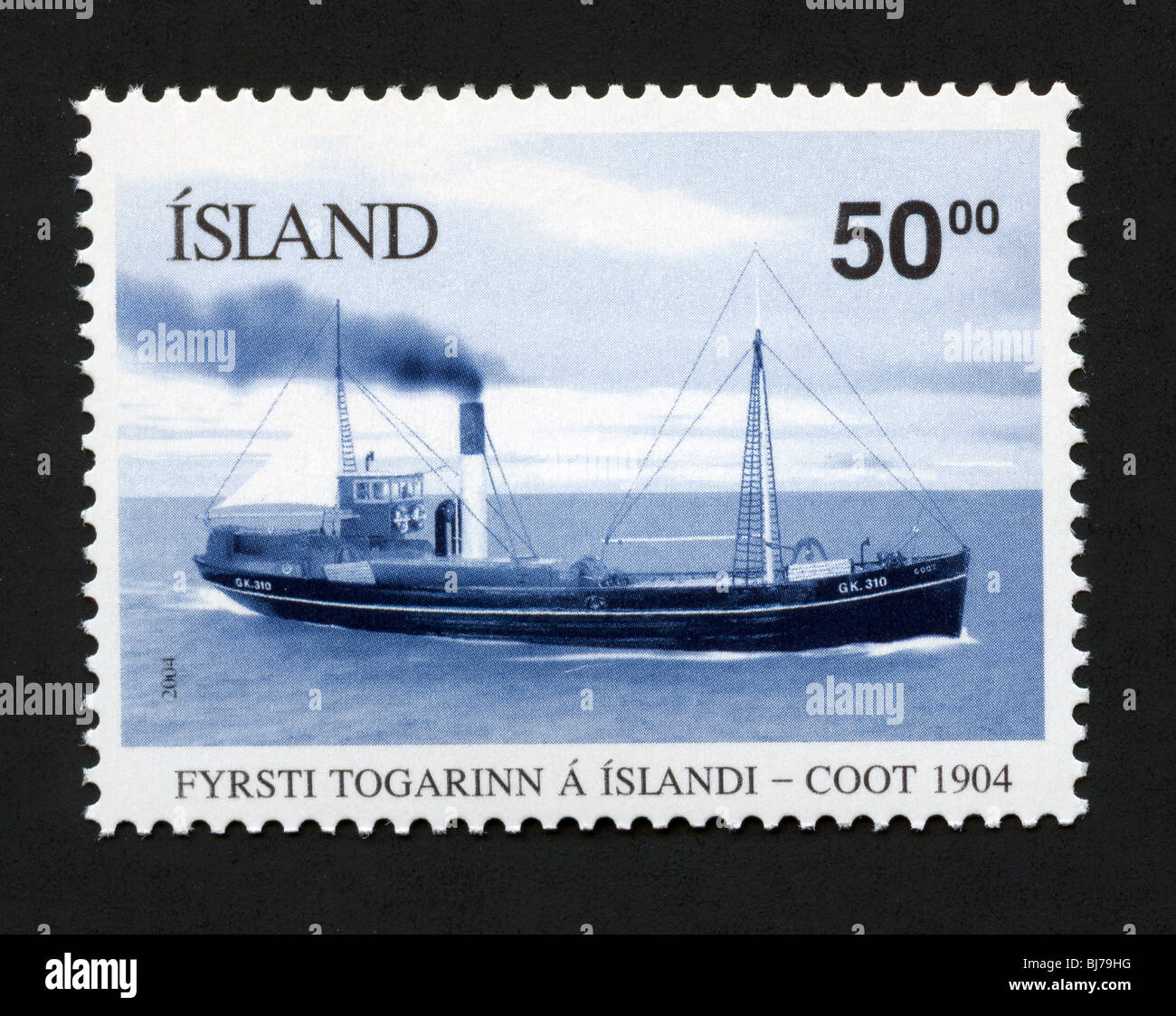 Iceland postage stamp Stock Photo - Alamy