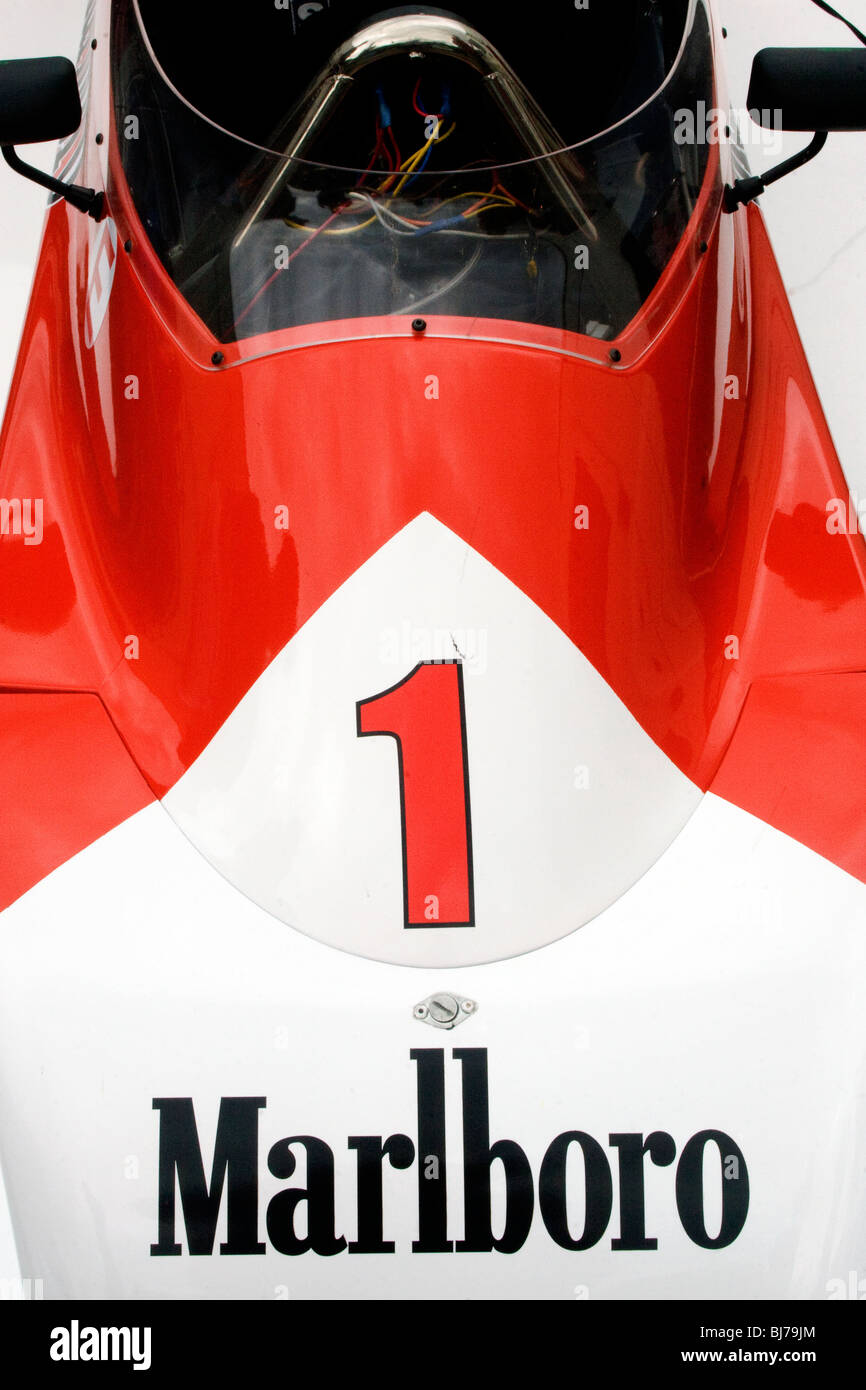 Marlboro sponsorship on a race car Stock Photo - Alamy