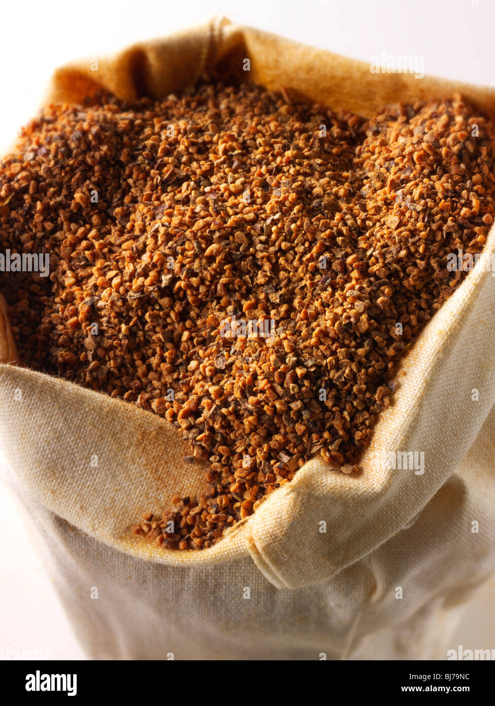Ground Nutmeg powder in a spice sack bag Stock Photo - Alamy