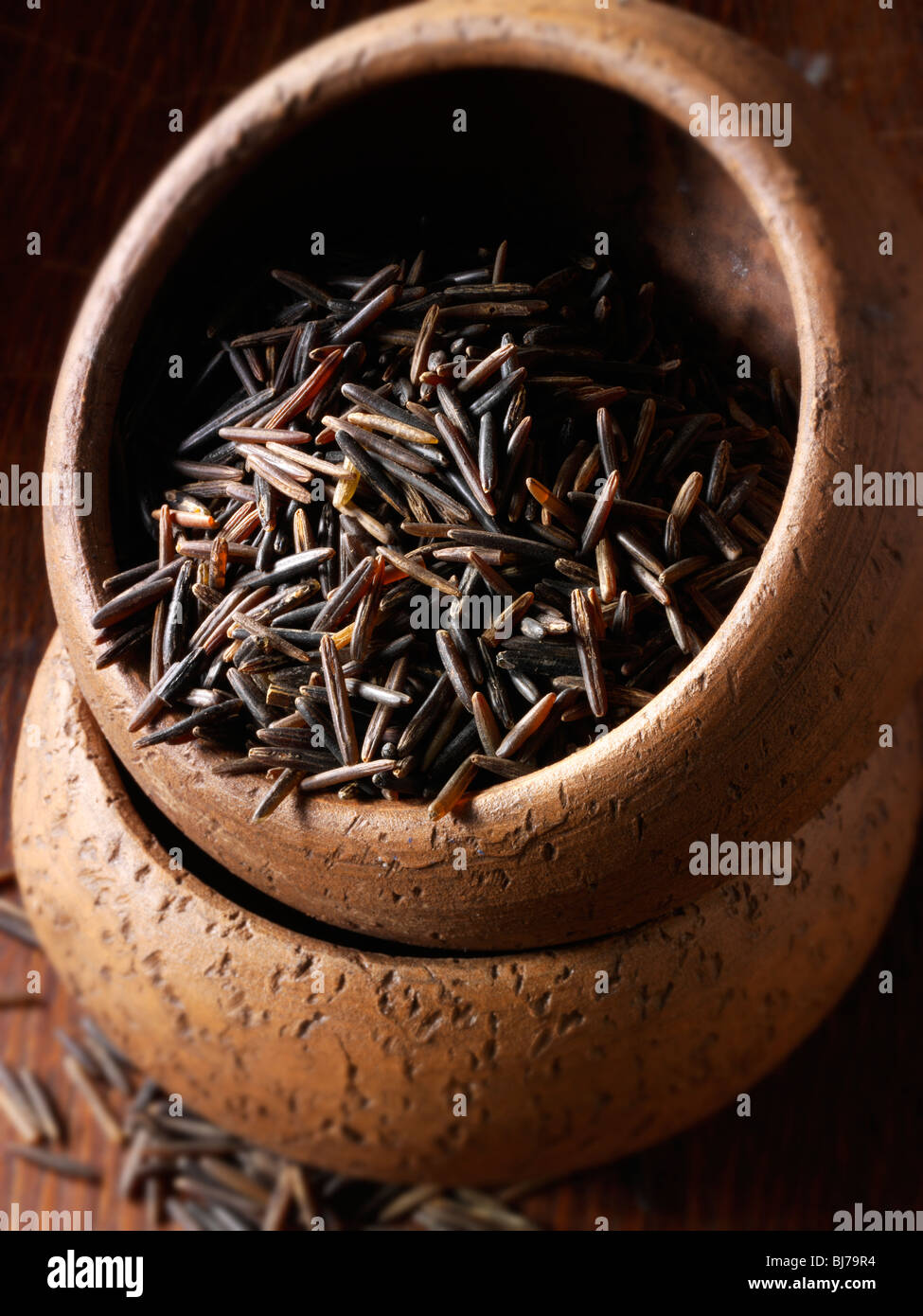 Wild Rice grains - stock photos Stock Photo - Alamy
