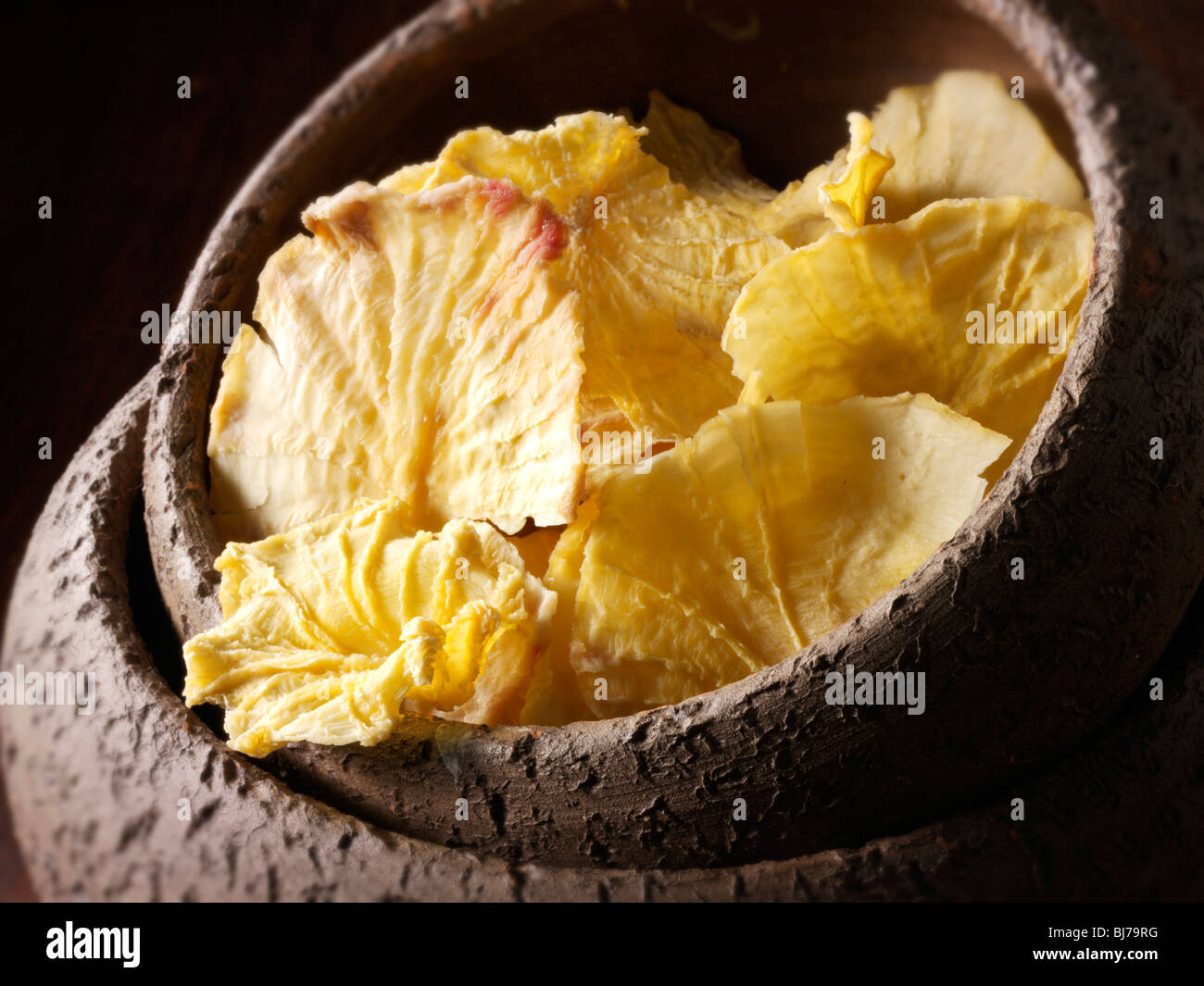 dried Yaçon root slices - stock photo Stock Photo - Alamy