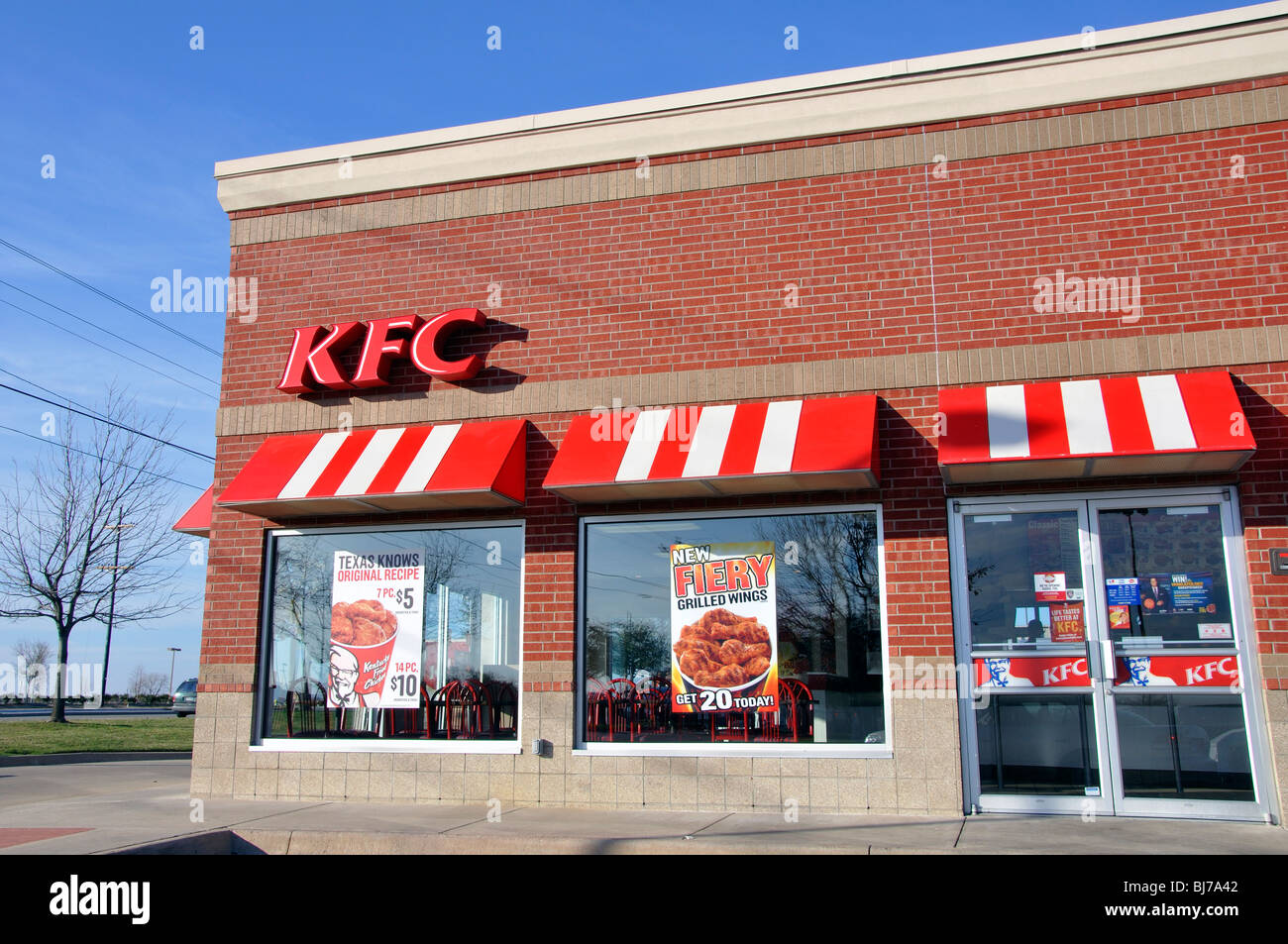 KFC fast food restaurant, Texas, USA Stock Photo - Alamy