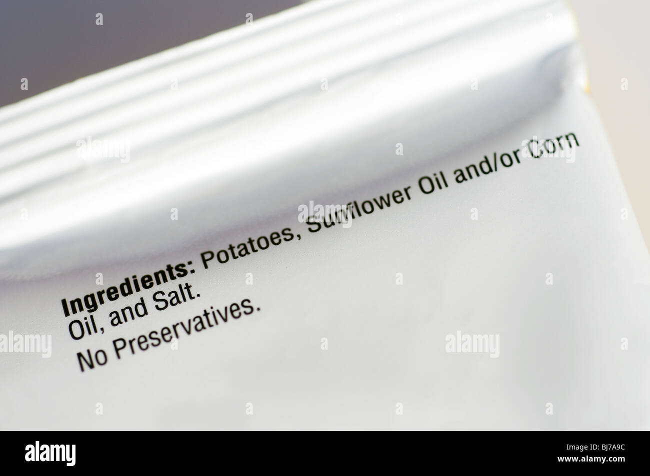 Ingredients list on food package hi-res stock photography and images ...