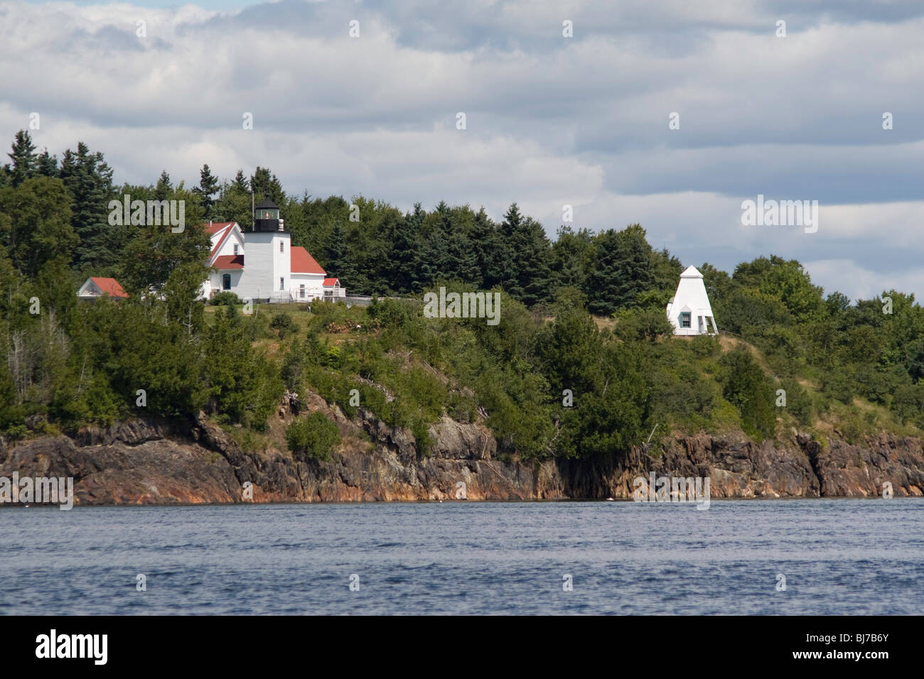 Fort Point Light is located in Fort Point State Park near the city of ...