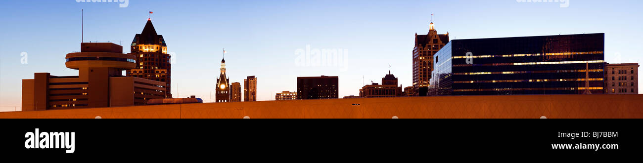 Panorama of Milwaukee Stock Photo - Alamy