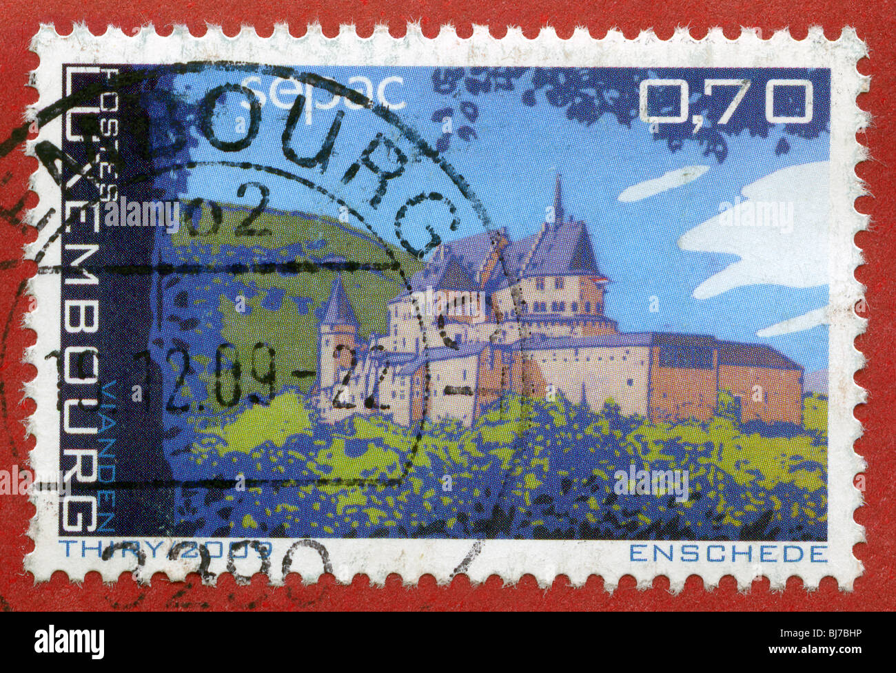 Luxembourg postage stamp Stock Photo - Alamy