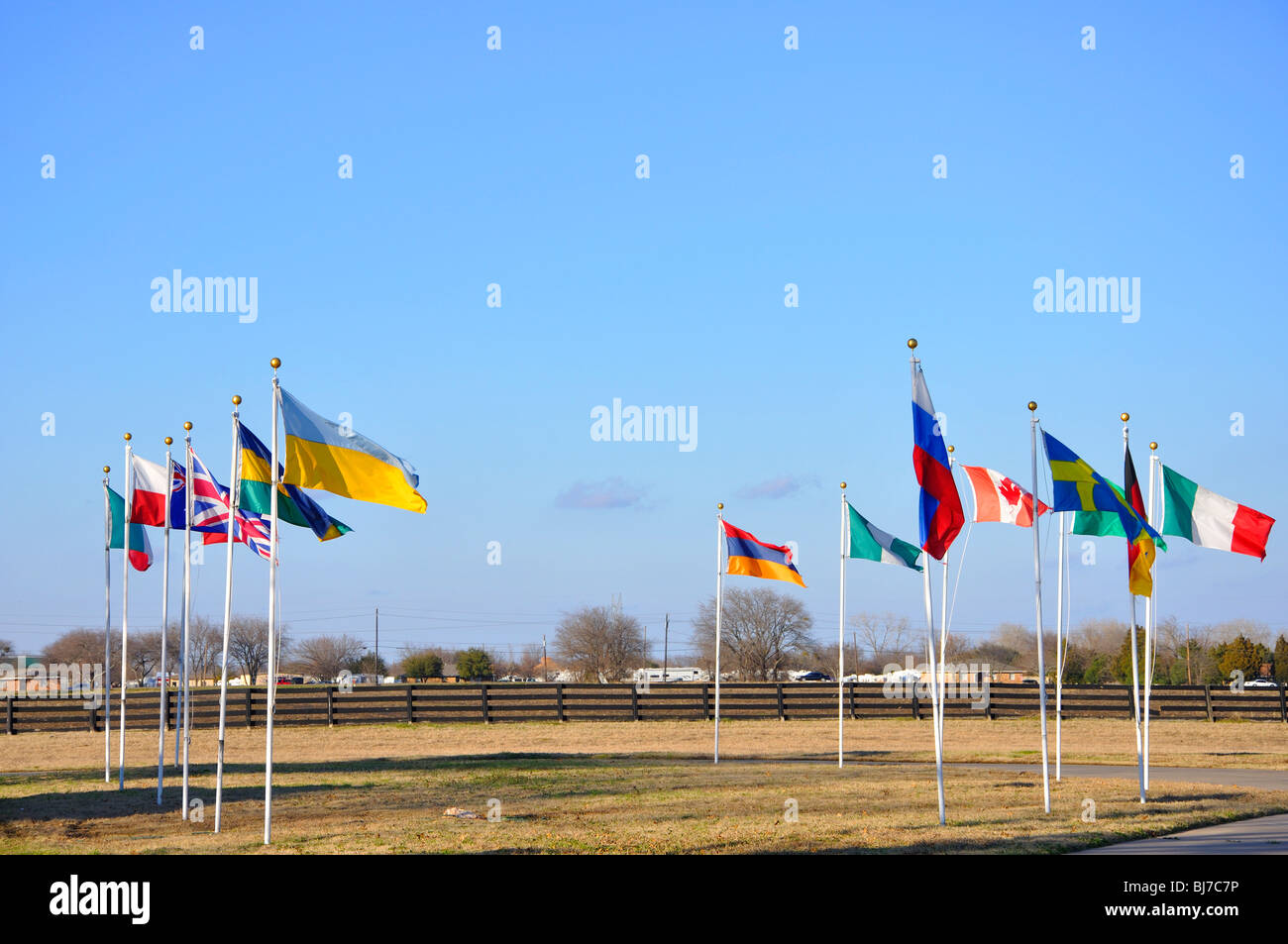 Ukraine russia flags waving hi-res stock photography and images - Alamy