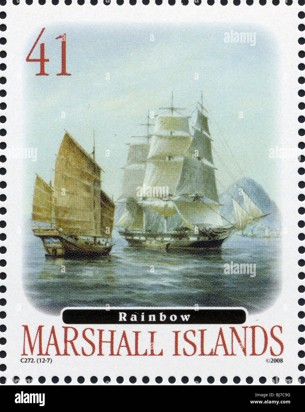 Marshall Islands postage stamp Stock Photo - Alamy