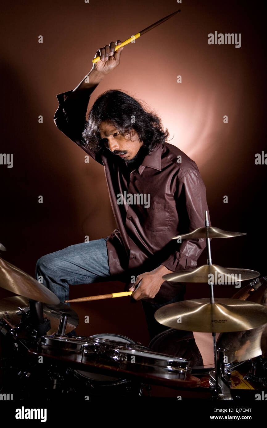Strong drummer hi-res stock photography and images - Alamy