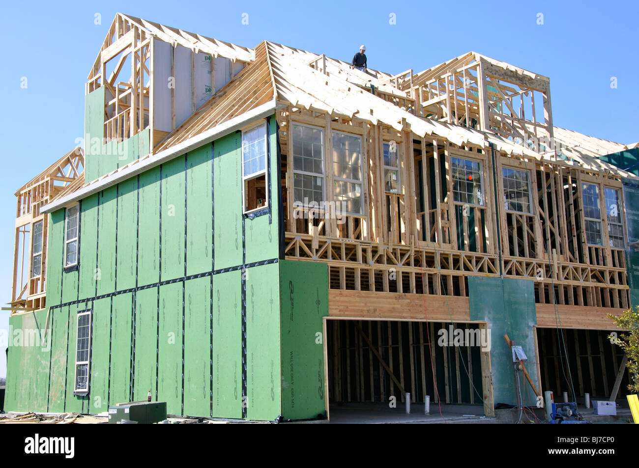 Residential housing construction site Stock Photo - Alamy
