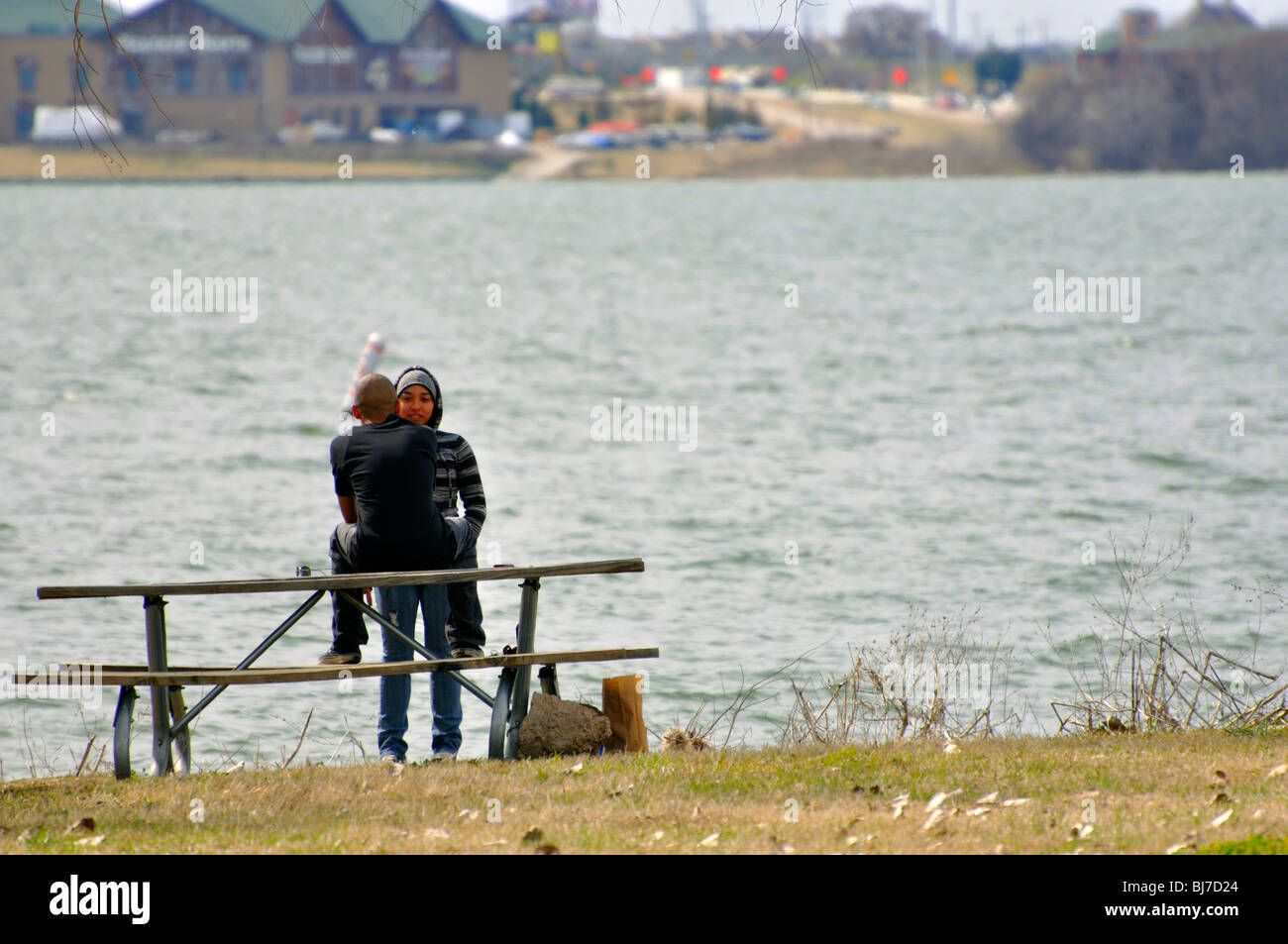 Young muslim couple having talk Stock Photo - Alamy