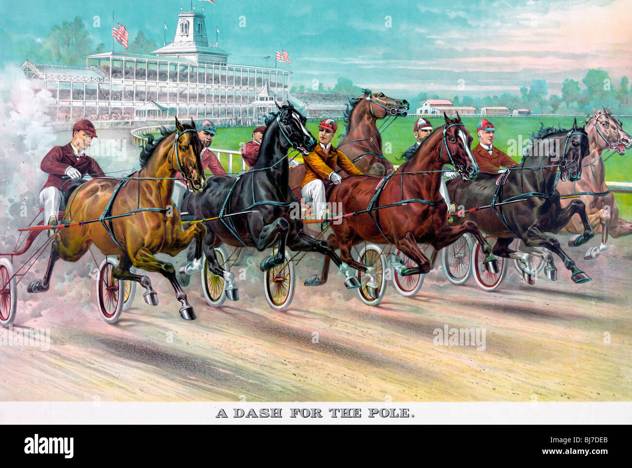 Horse race track 1800s hi-res stock photography and images - Alamy