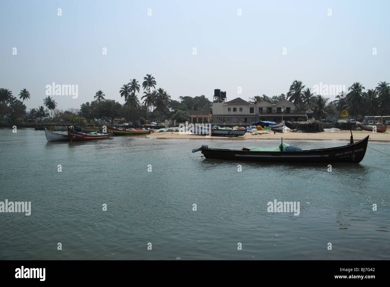 Goa river boat hi-res stock photography and images - Alamy
