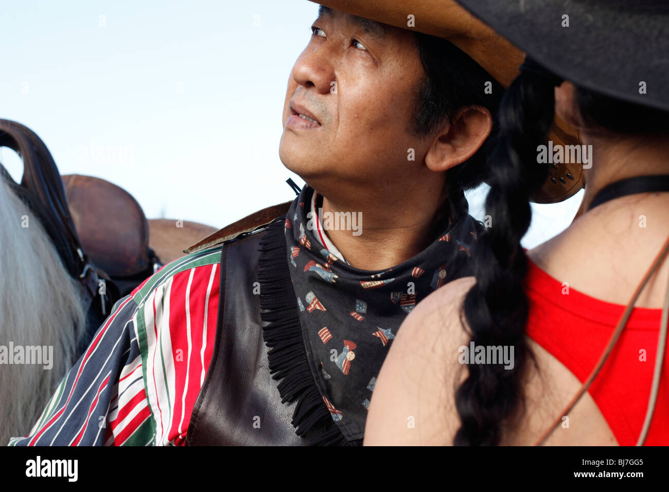 Asian horse riders hi-res stock photography and images - Alamy