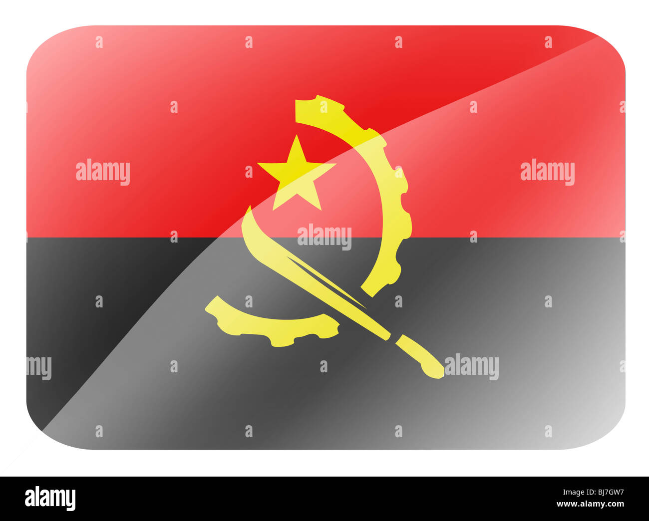 Flag angola Cut Out Stock Images & Pictures - Alamy