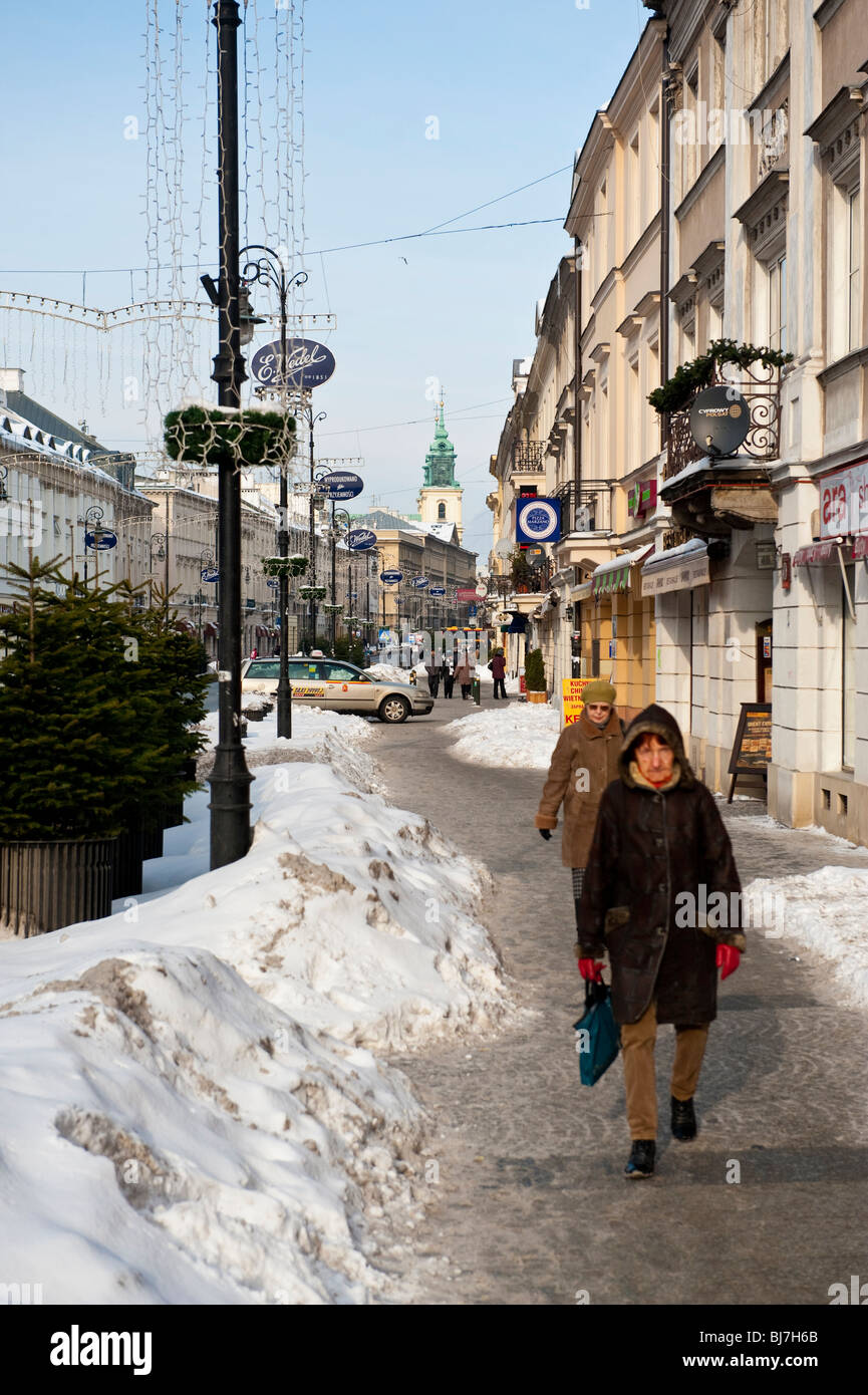 Nowy Swiat street in central Warsaw Poland Stock Photo - Alamy