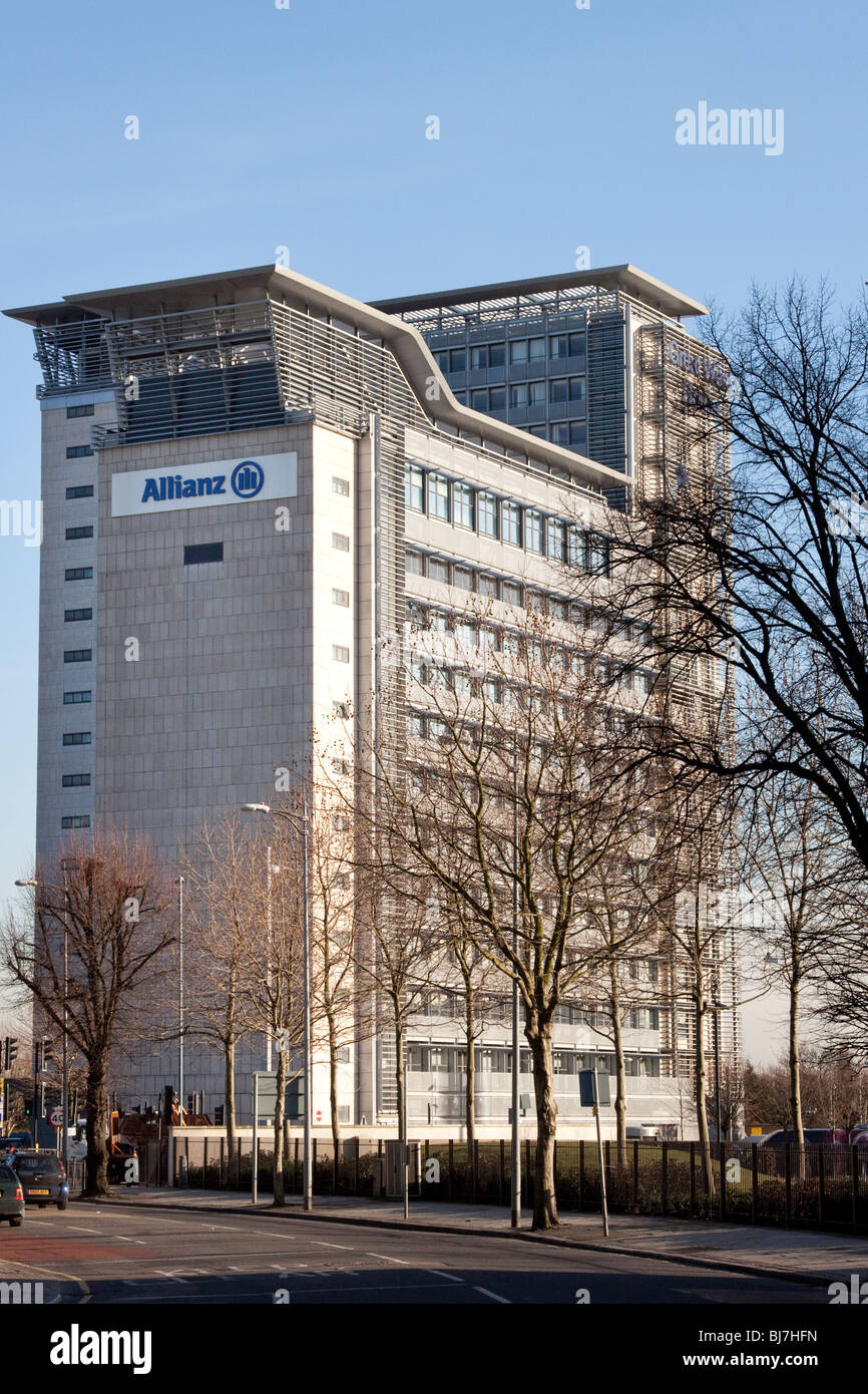 Allianz Insurance building on the Great West Road, Brentford Stock ...