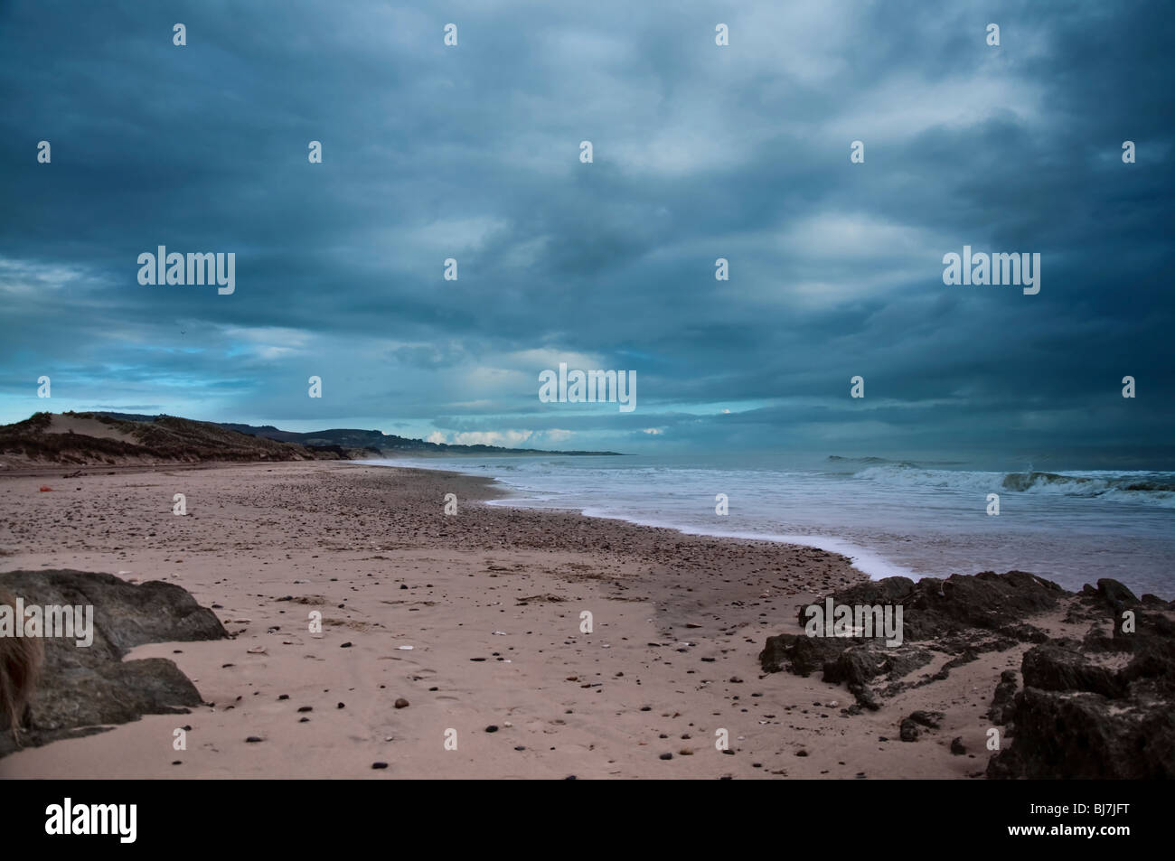 Sea strand before the rain Stock Photo - Alamy