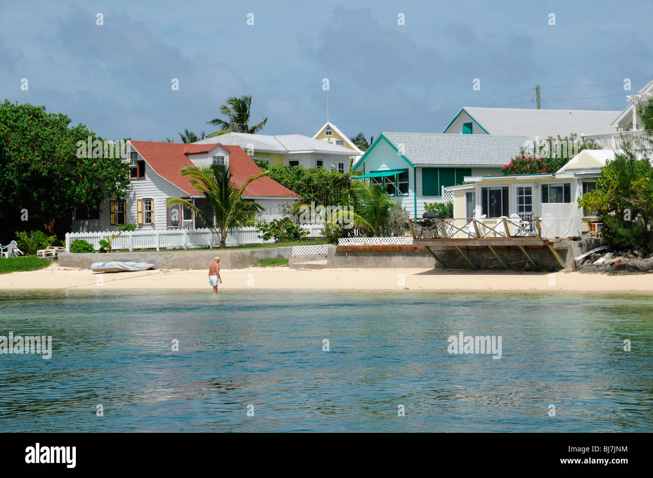 Sunbathing Elbow Cay Bahamas