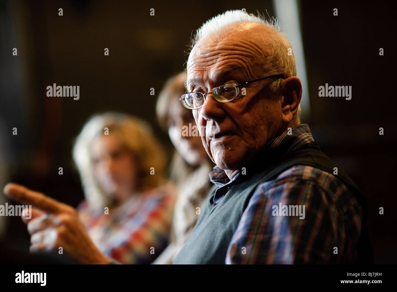 welsh writer and dramatist GARETH MILES speaking about his work to ...