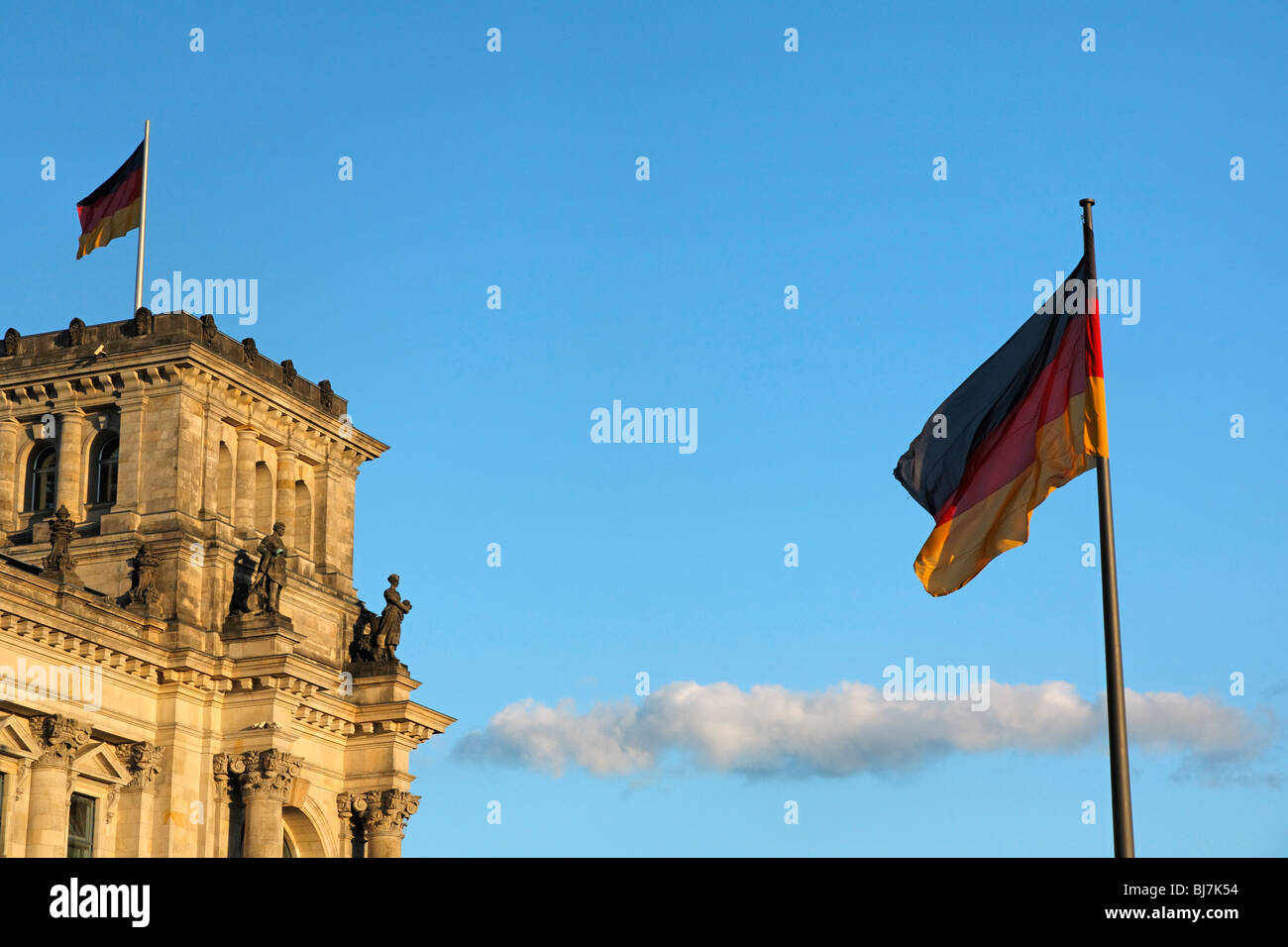 German flags at the German Reichstag, Berlin, Germany Stock Photo - Alamy