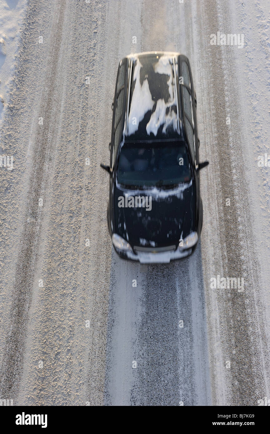 Car seen from above when passing under a bridge Stock Photo - Alamy