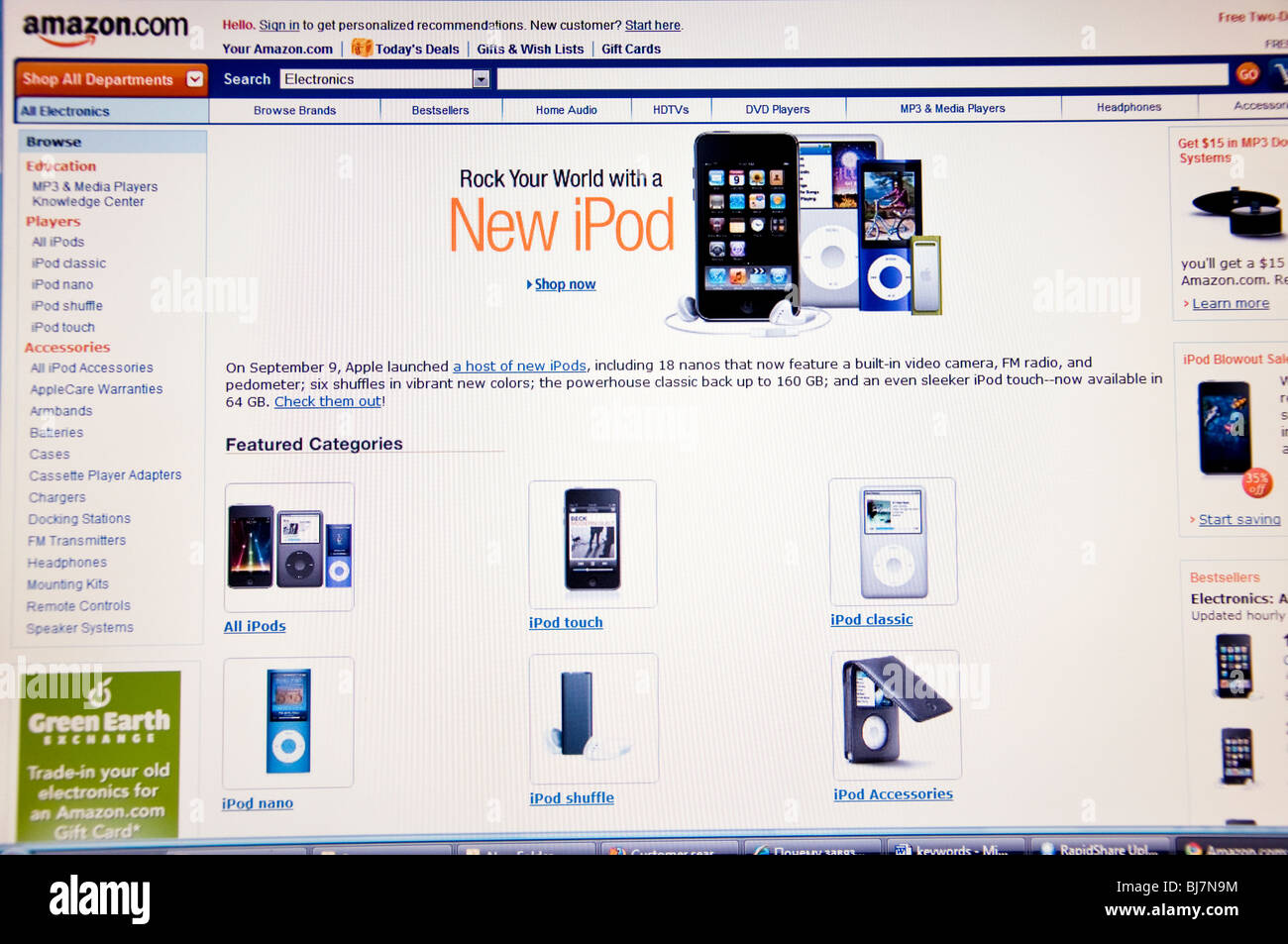 Amazon web site screen shot hi-res stock photography and images - Alamy