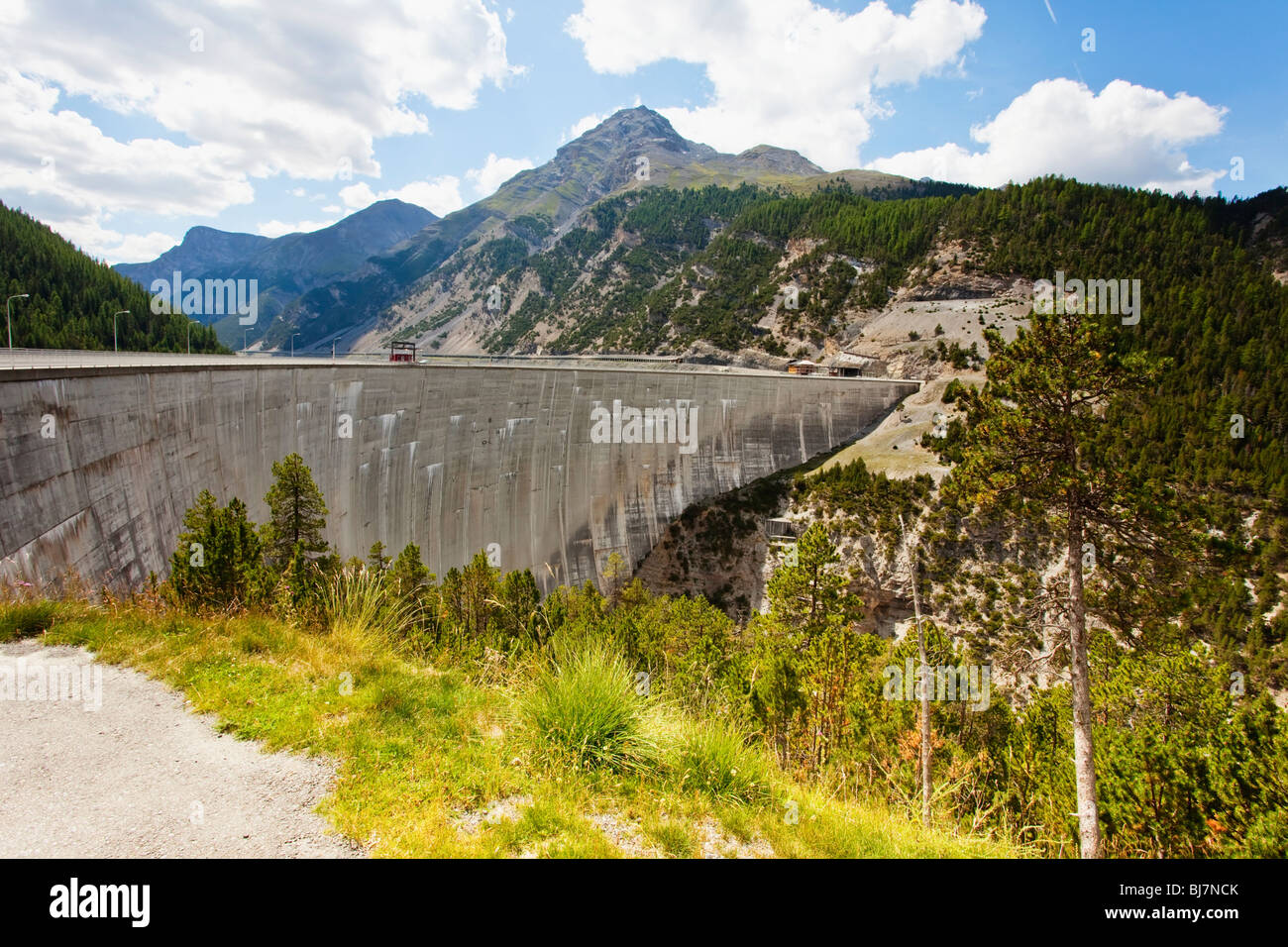 Dam in a valley, Italy Stock Photo - Alamy
