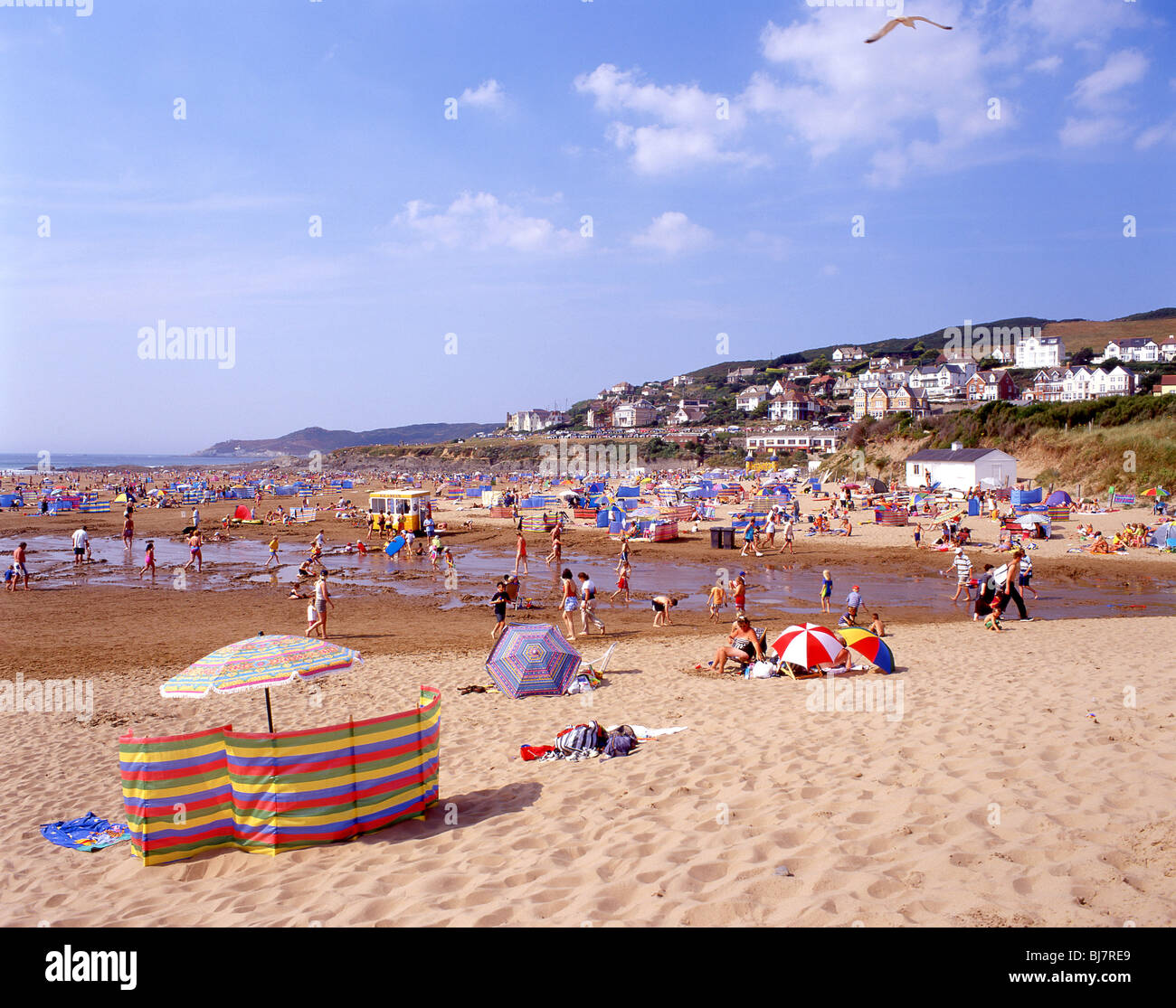Woolacombe Beach Huts High Resolution Stock Photography and Images - Alamy
