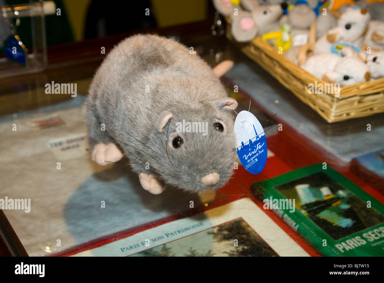 Soft toy rat in the gift shop @ the tourist tour of the Paris sewers ...